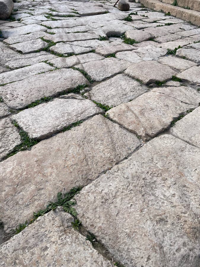 Traces of Time from an Ancient World Stock Photo - Image of pavement ...