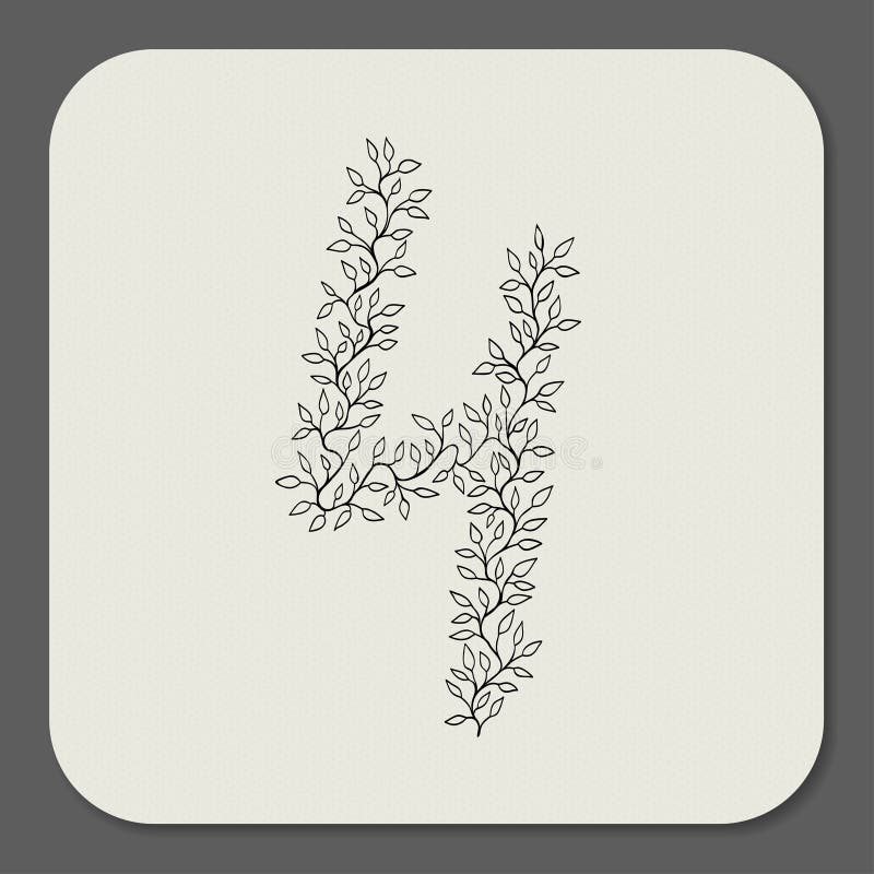 Grey numbers stock vector. Illustration of greeting, petal - 96454333