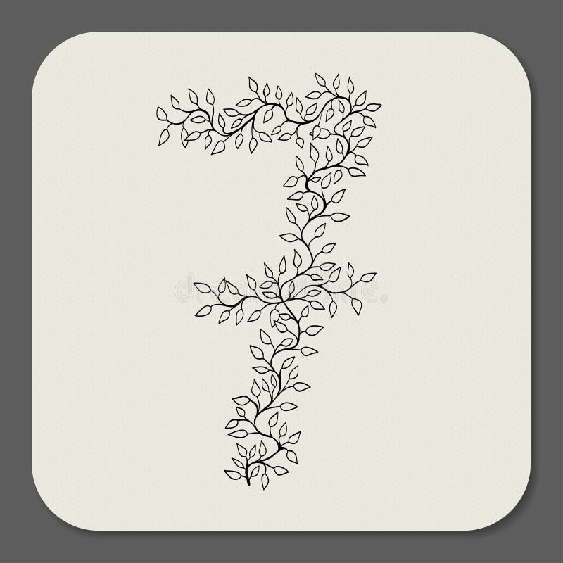 Grey numbers stock vector. Illustration of drawing, graphic - 96454487