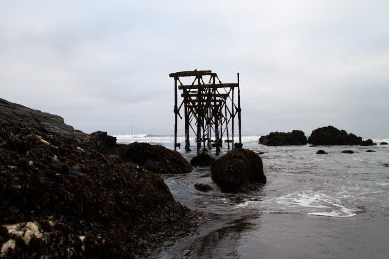 Grey ocean shore stock image. Image of rocky, scenic - 39021675