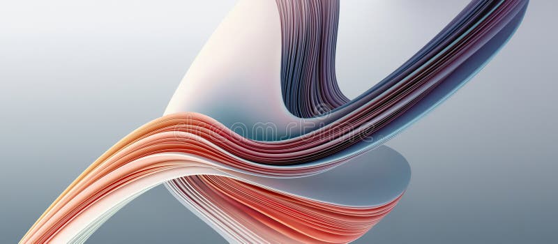 Grey and Orange Abstract Background Featuring Fluid Waves and Shapes ...