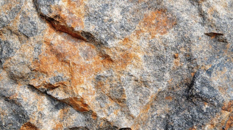 Grey and Orange Rough Rock Surface Texture Stock Illustration ...
