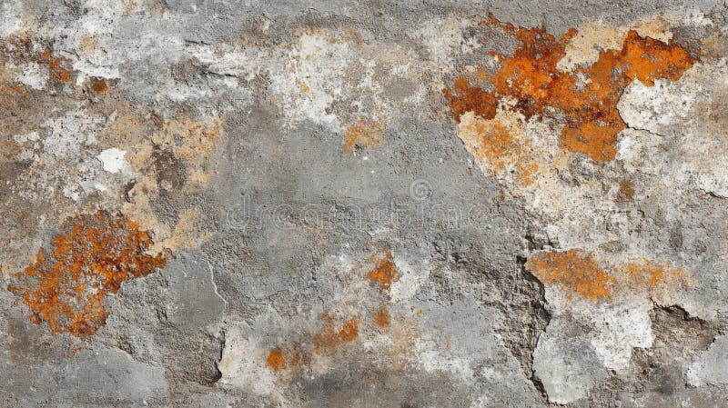 Grey and Orange Rusty Metal Texture Background Stock Illustration ...