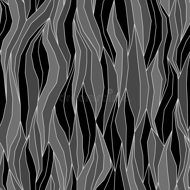 Grey Outline Seamless Pattern Stock Vector - Illustration of grey ...