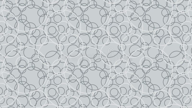 Grey Overlapping Circles Background Pattern Stock Vector - Illustration ...