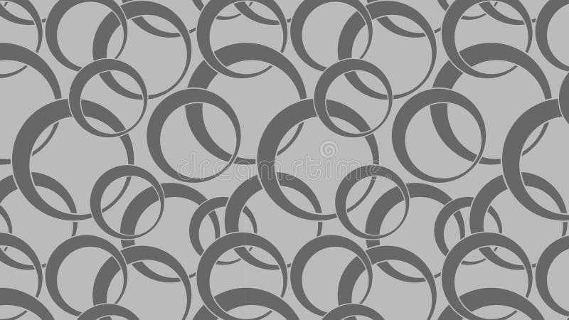 Grey Overlapping Circles Pattern Background Stock Vector - Illustration ...