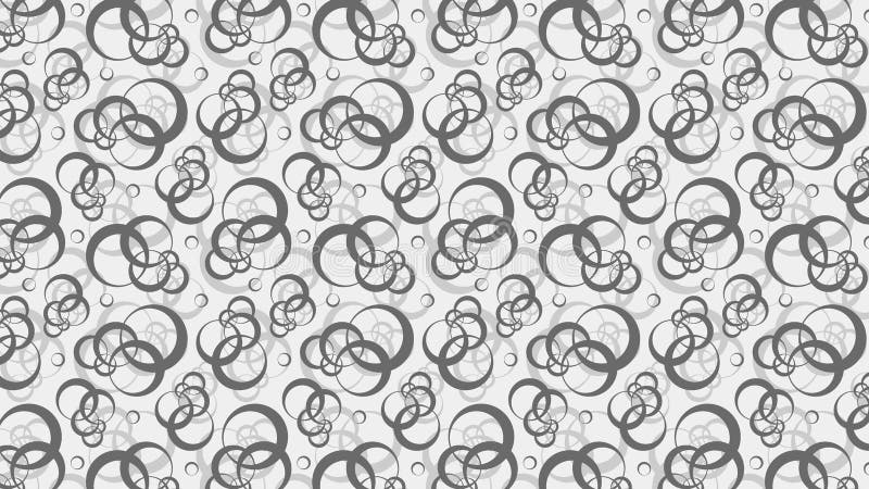 Grey Overlapping Circles Pattern Background Vector Image Stock Vector ...