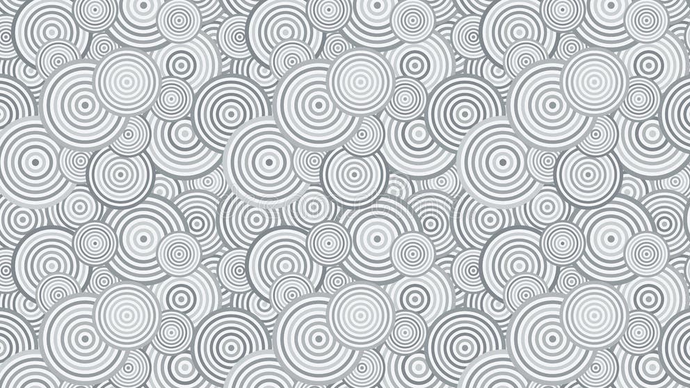 Grey Overlapping Concentric Circles Pattern Background Illustrator ...