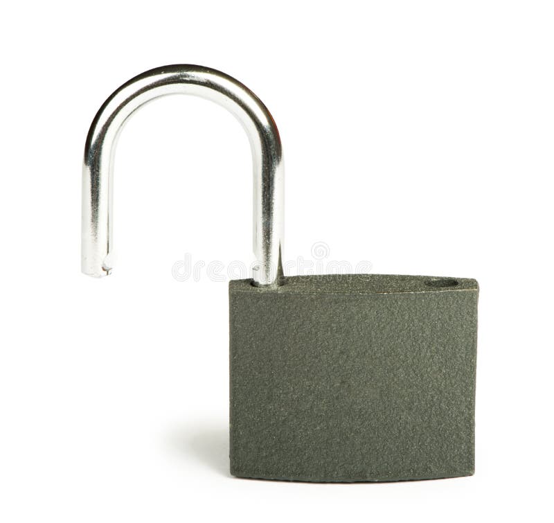 Grey padlock studio shot stock photo. Image of security - 31369010