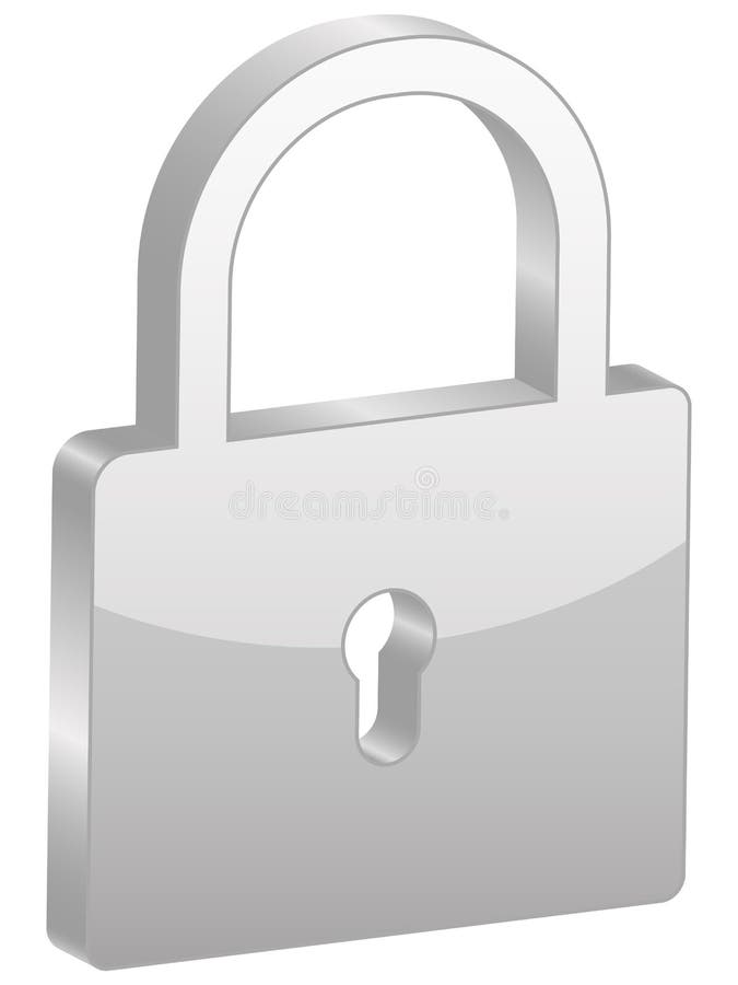 Security Padlock Icon, Closed Lock Vector Icon. Stock Vector ...