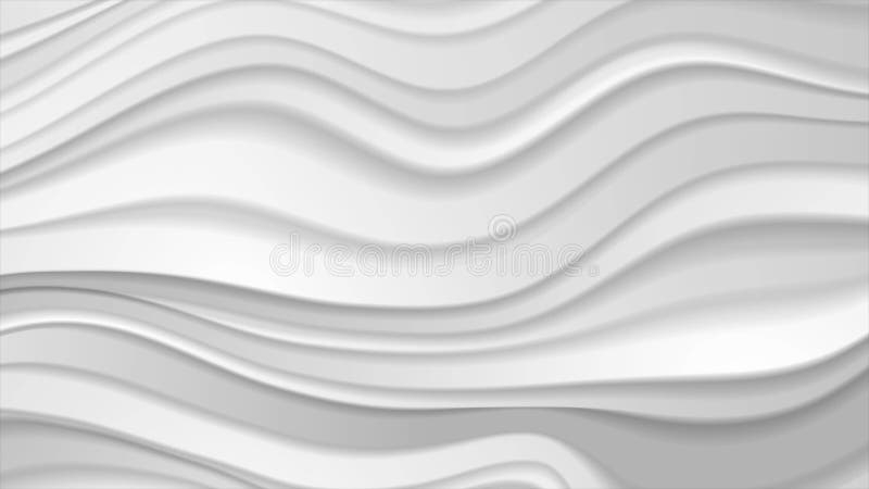 Grey Paper Refracted Waves Abstract Motion Background. Seamless Looping ...