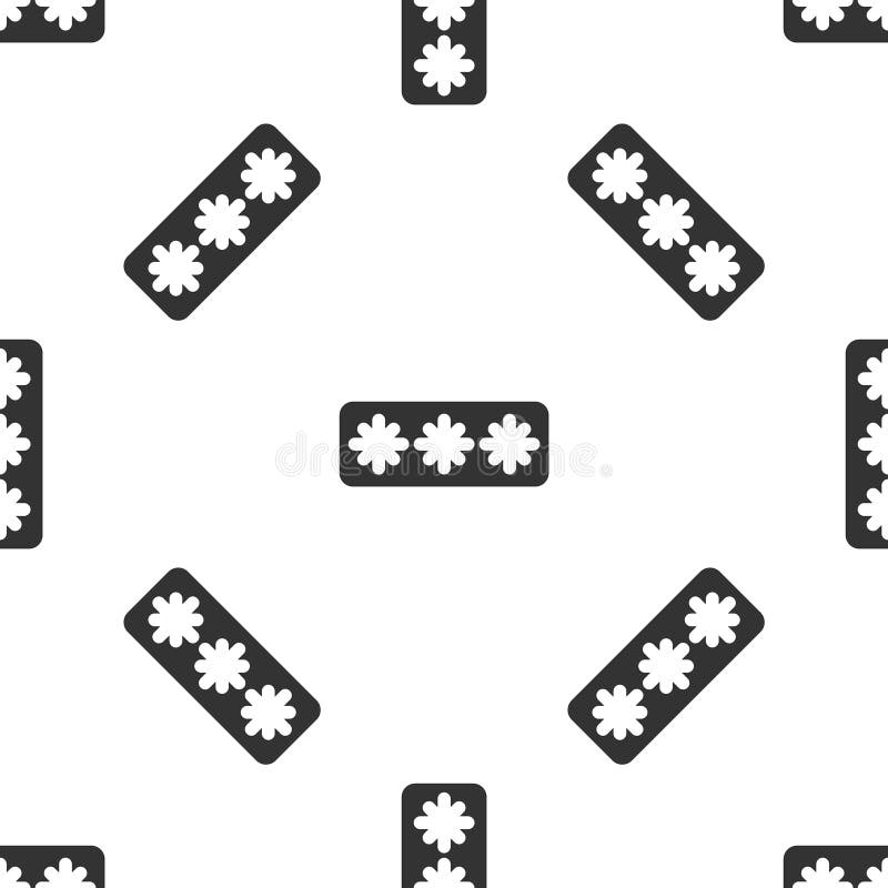 Grey Password Protection and Safety Access Icon Isolated Seamless ...