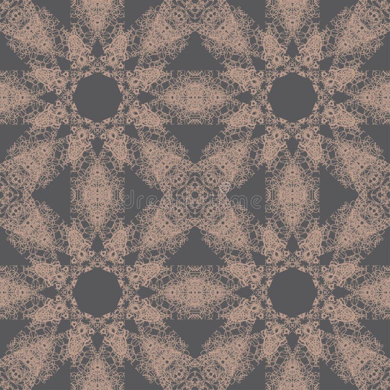 Grey lace pattern stock illustration. Illustration of beige - 125976322