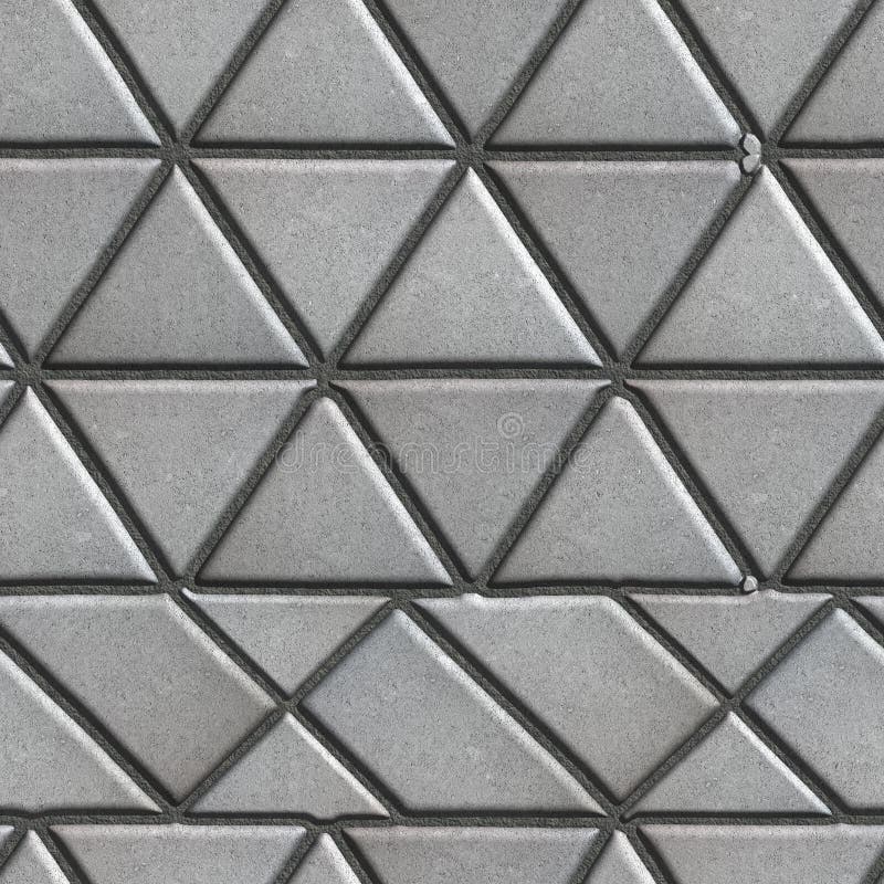 Grey Pave Slabs Sous Forme De Triangles Et D'autre Photo stock - Image ...