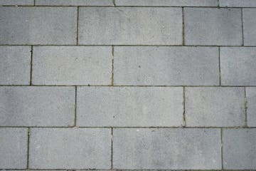 Grey Paving Bricks. Walking Path Made with Grey Bricks Stock Photo ...