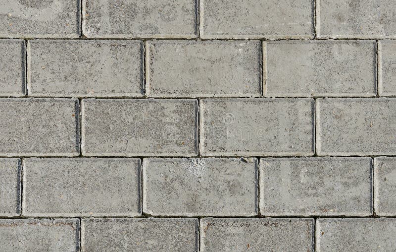 Grey Paving Stone of Rectangular Shape Stock Photo - Image of material ...