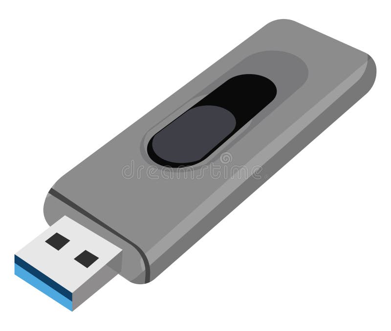 Pen drive, icon stock vector. Illustration of icon, transfer - 261372366