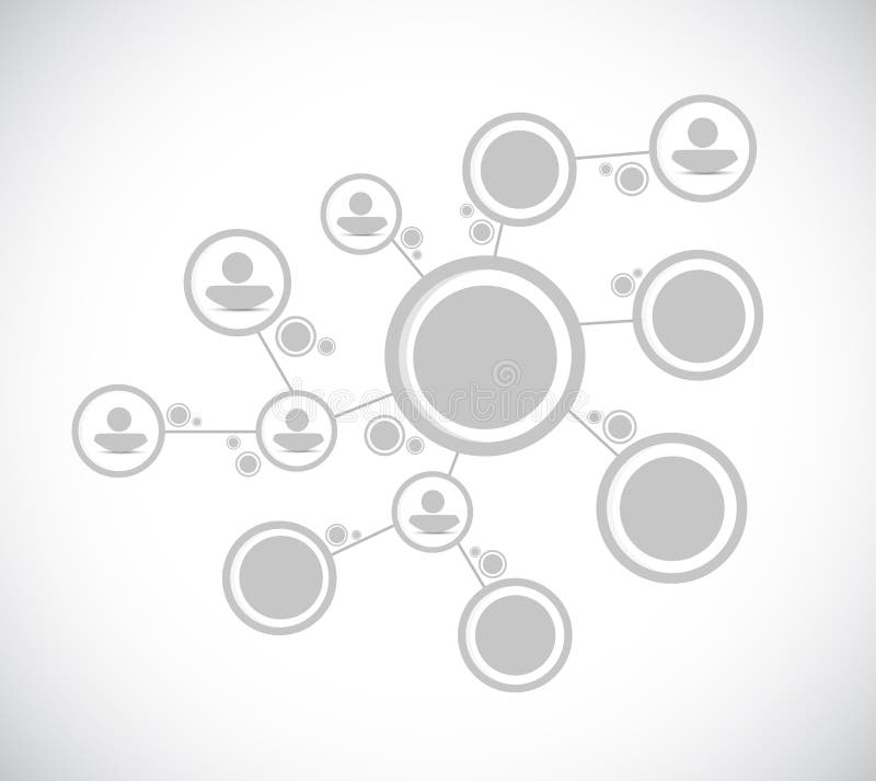 Color People Diagram Network Connection Stock Illustration ...