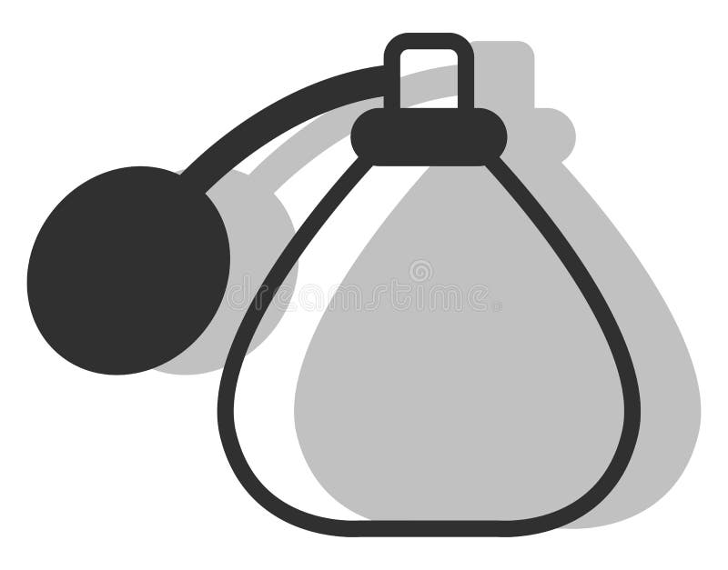 Perfume with pump, icon stock vector. Illustration of bottle - 260379327