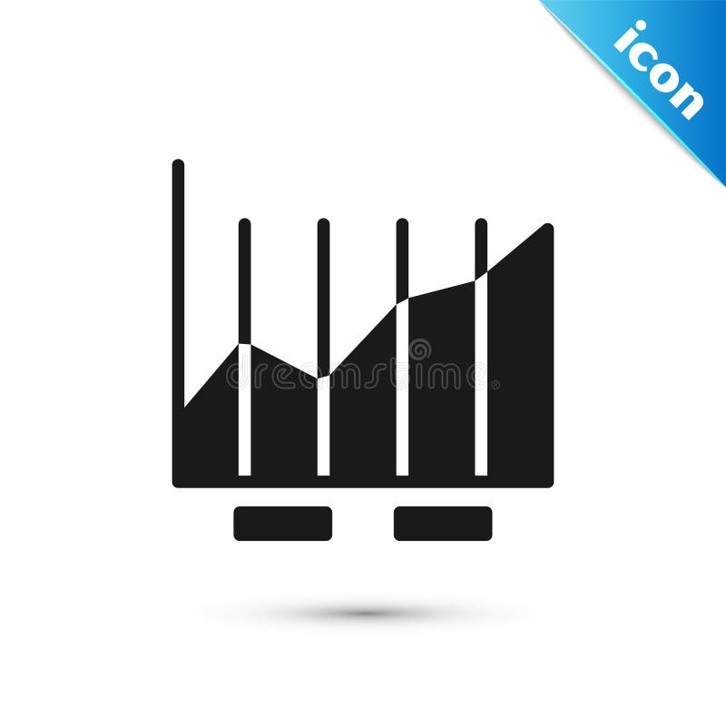 Grey Pie Chart Infographic Icon Isolated on White Background. Diagram ...