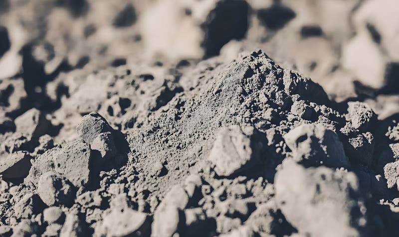 Grey Pile of Ground Material Outdoors Stock Illustration - Illustration ...