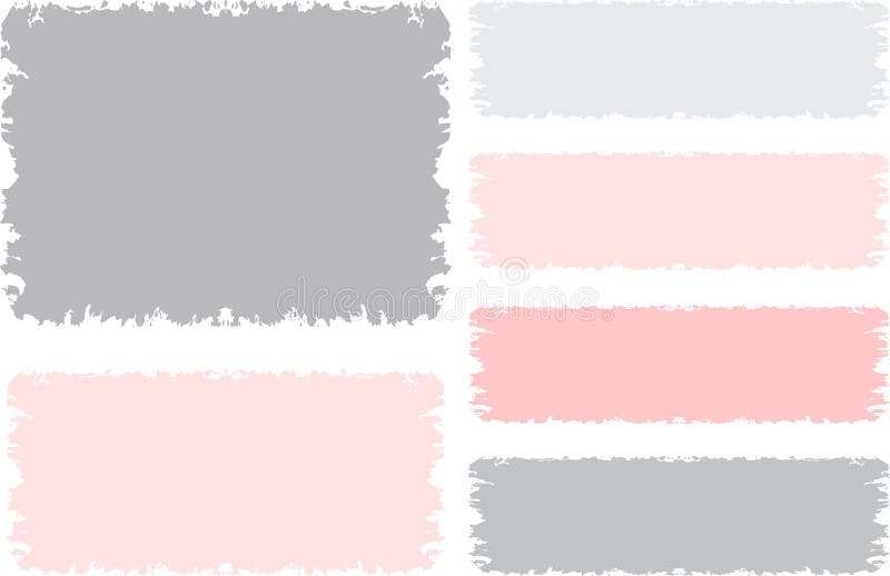Grey Pink Colors Abstract Brush Strokes Pattern Background Stock Vector ...