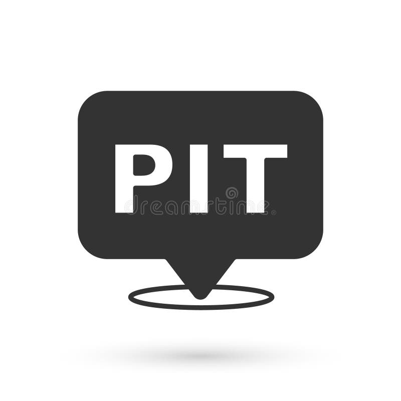 Grey Pit Stop Icon Isolated on White Background. Vector Stock Vector ... Grey Pit Stop Icon Isolated on White Background. Vector Stock Vector ...