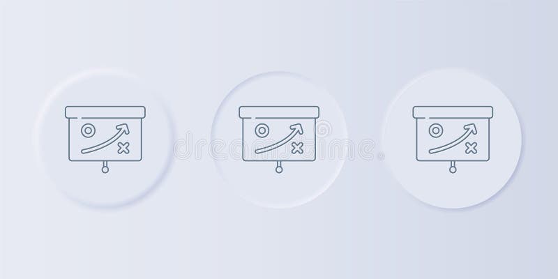 Grey Planning Strategy Concept Icon Isolated on Grey Background. Cup ...
