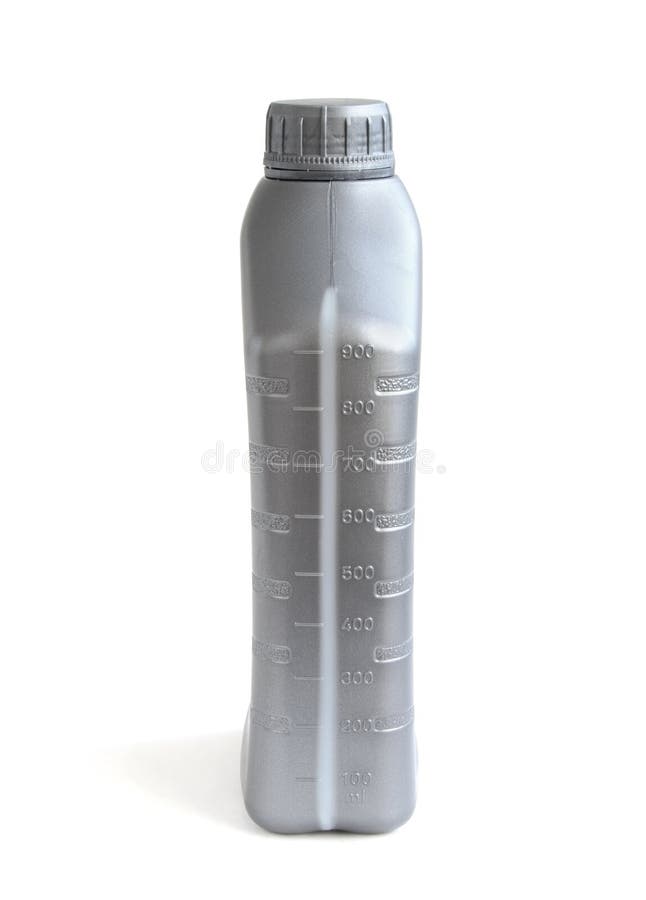 Grey Plastic Canister Isolated on a White Background. Oil Tank Isolated ...