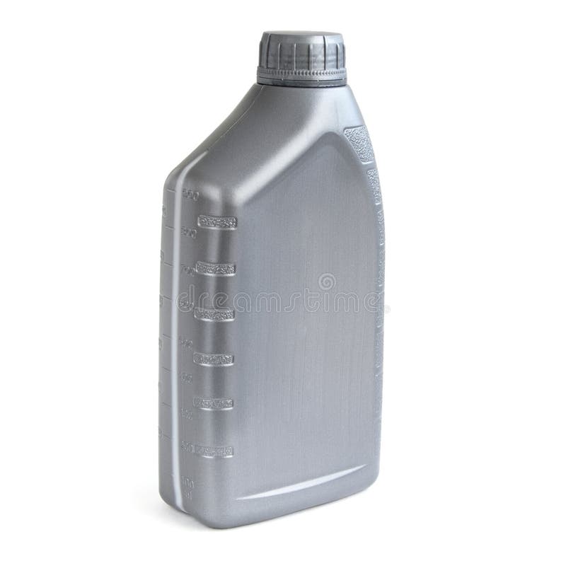 Grey Plastic Canister Isolated on a White Background. Oil Tank Isolated ...