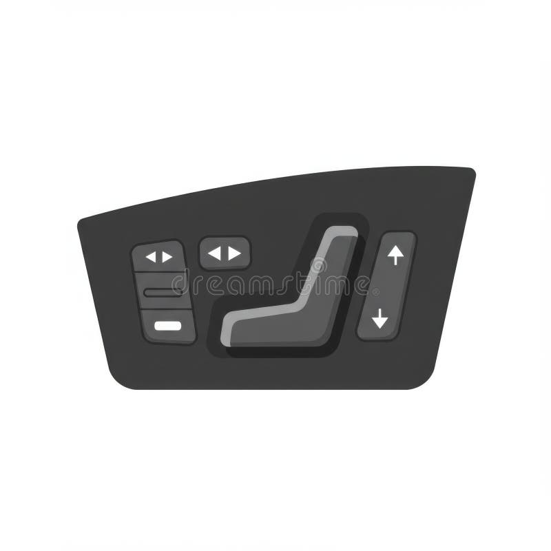 Grey Plastic Car Seat Adjustment Control Panel Stock Illustration ...