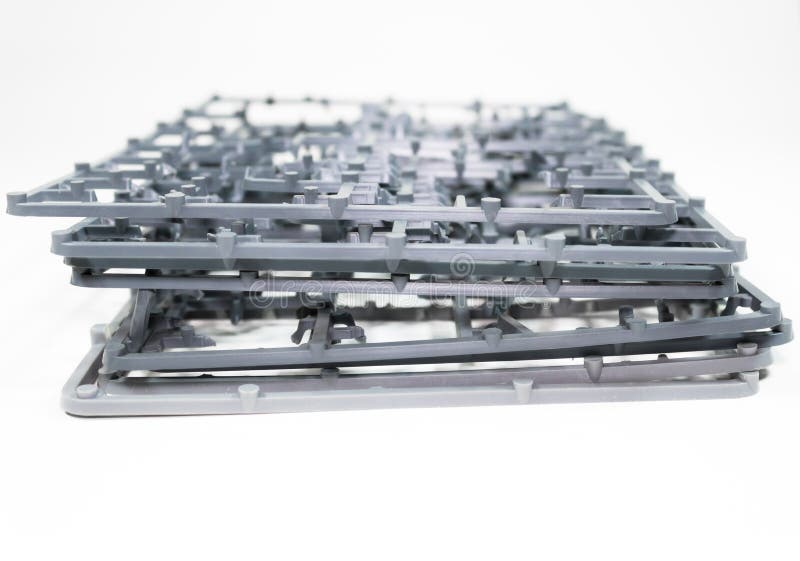 Plastic Model Kit Empty Trays Stock Image - Image of concept, frame ...