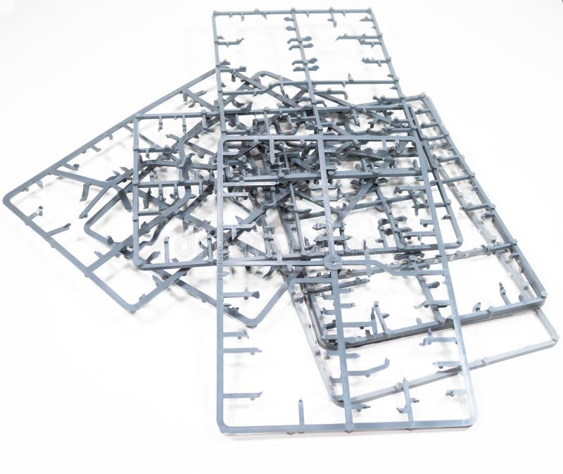 Plastic Model Kit Empty Trays Stock Image - Image of manufacture ...