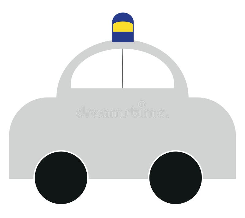 Grey Police Badge with Sheriff Star Symbol - Cartoon Emblem Sign Stock ...