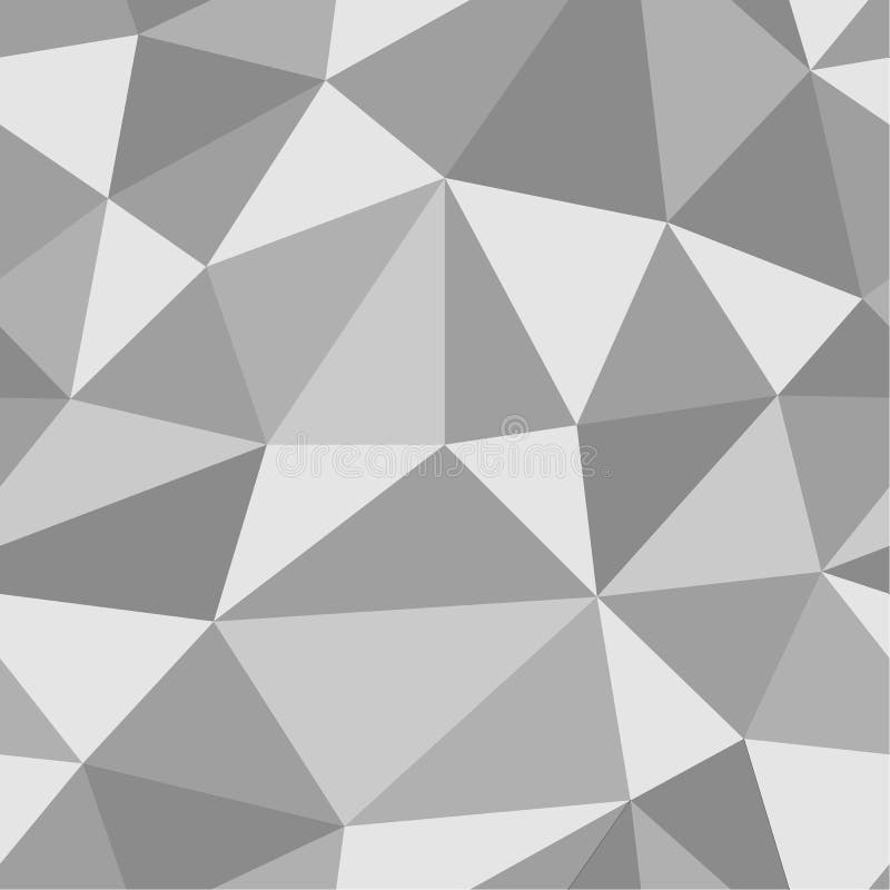 Grey Polygonal Background. Seamless Geometric Pattern. Grey Triangles ...