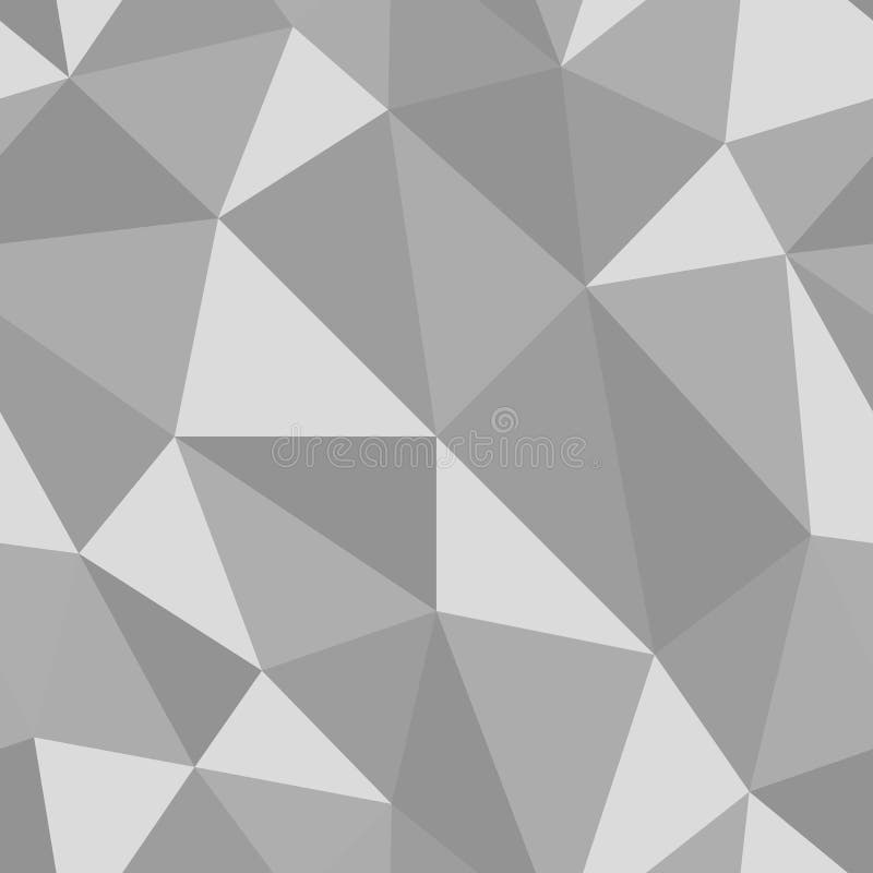 Grey Triangular Background. Seamless Geometric Pattern. Grey Triangles ...