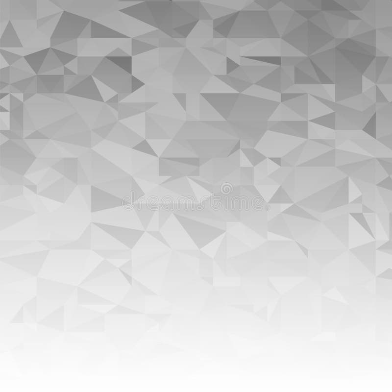 Grey Polygonal Background. Triangular Pattern. Low Poly Texture. Abstract Mosaic Modern Design ...
