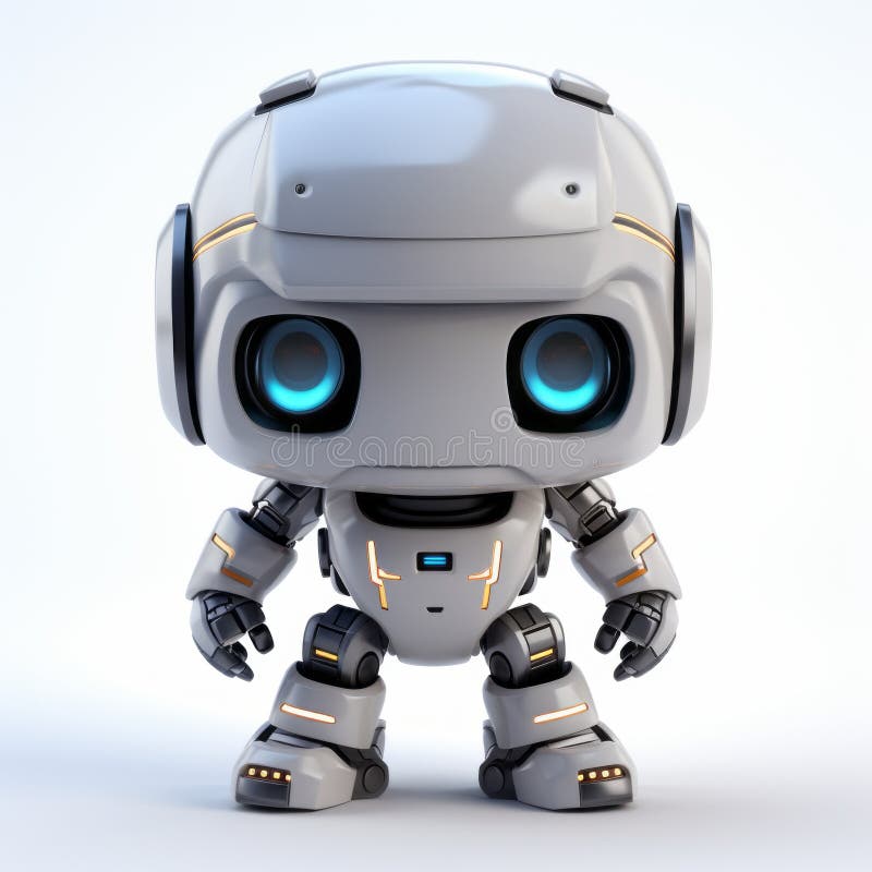 Grey Pop Robot Toy: Shiny Eyes, Strong Facial Expression, Intel Core ...