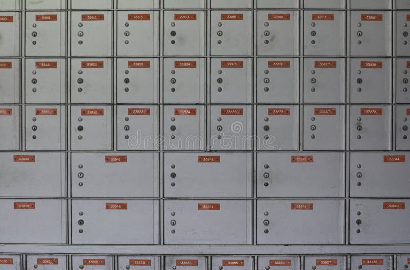 PO Box stock image. Image of metal, lockers, mailbox, mail - 7666293