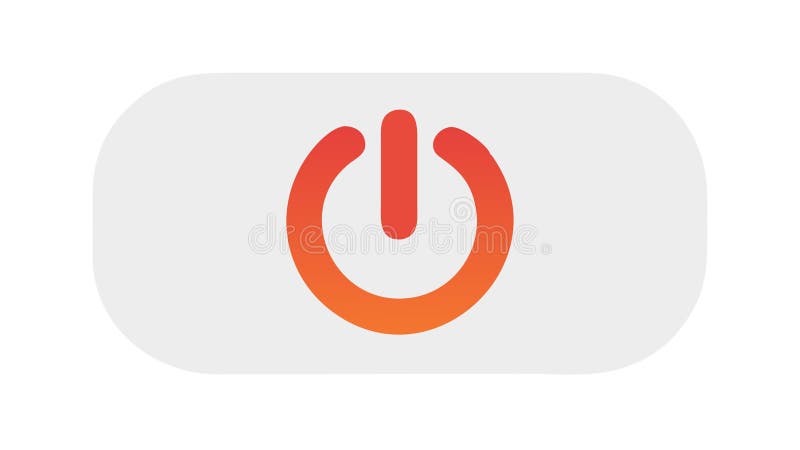 Grey Power Button Icon for Standby and Off, Vector Design Generative AI ...