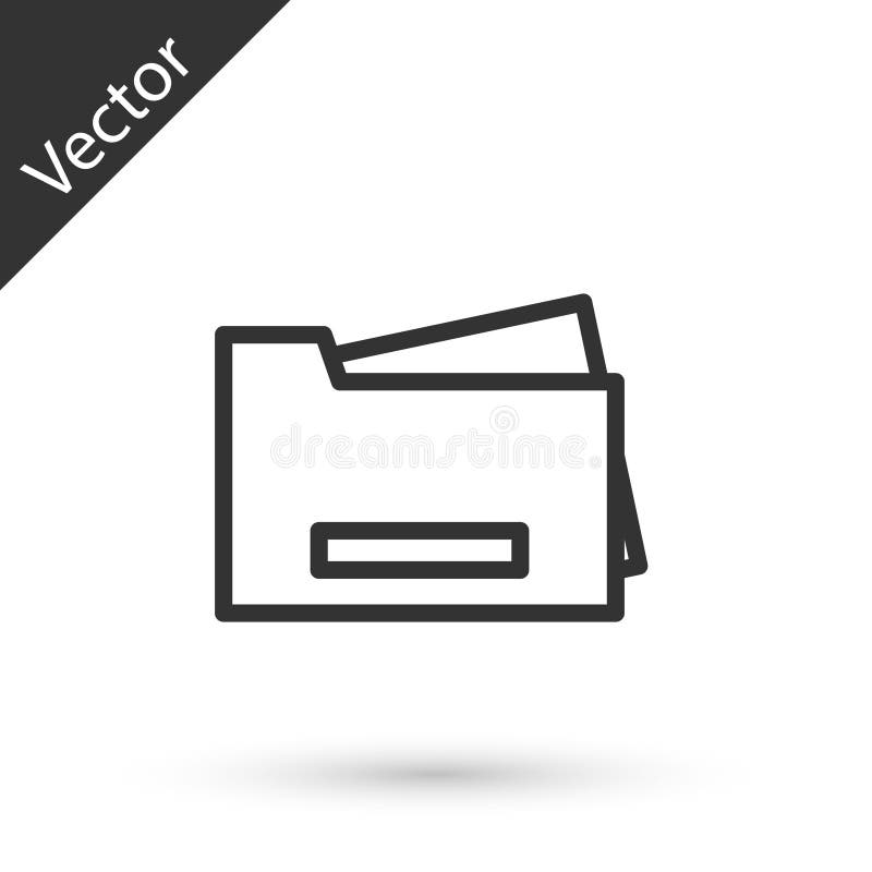 Grey Printer Icon Isolated on White Background. Vector Stock ...