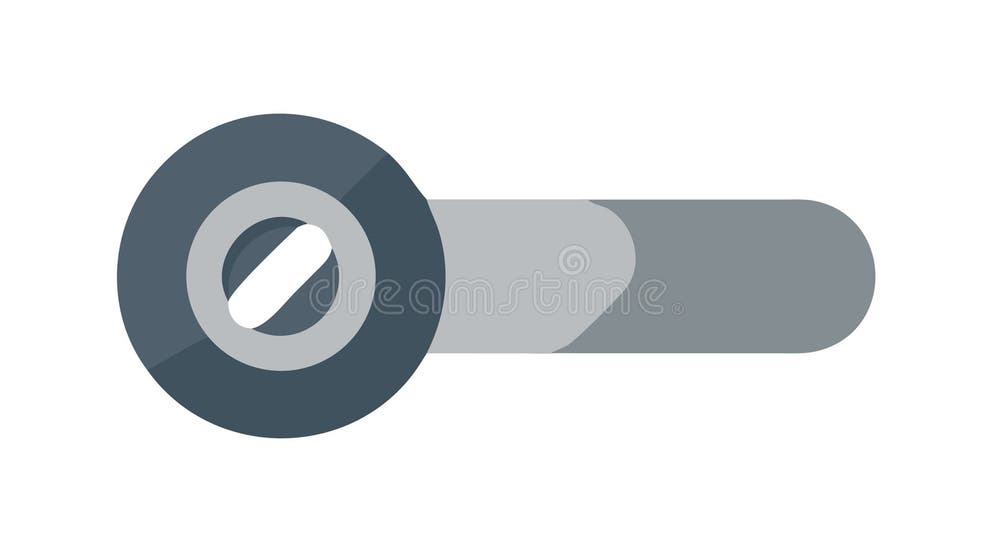Grey Progress or Power Bar Icon, Represents Loading, Status, or Battery ...