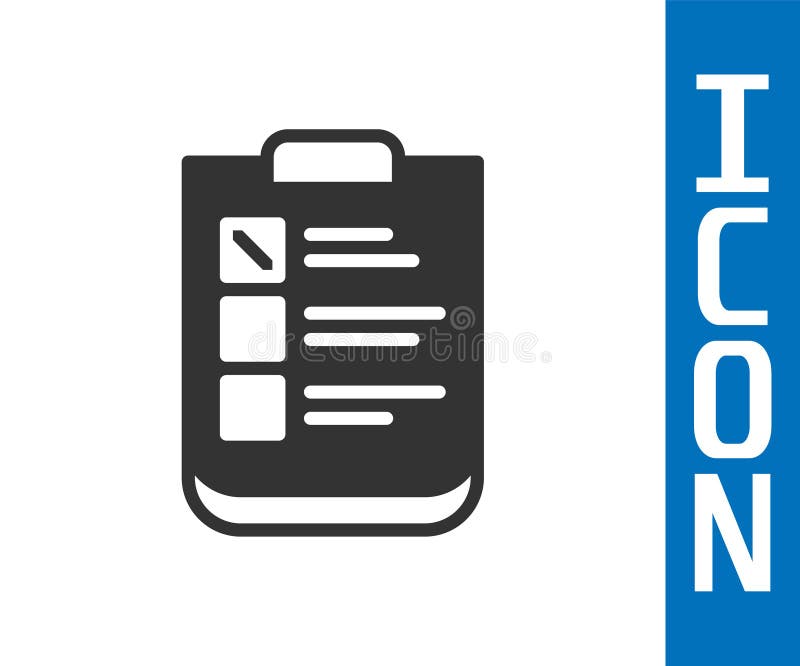 Grey Psychological Test Icon Isolated on White Background. Vector Stock ...