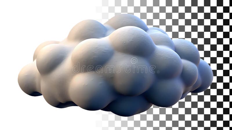 Grey Puffy Cloud, Soft Weather Icon for Apps and Interfaces Png ...