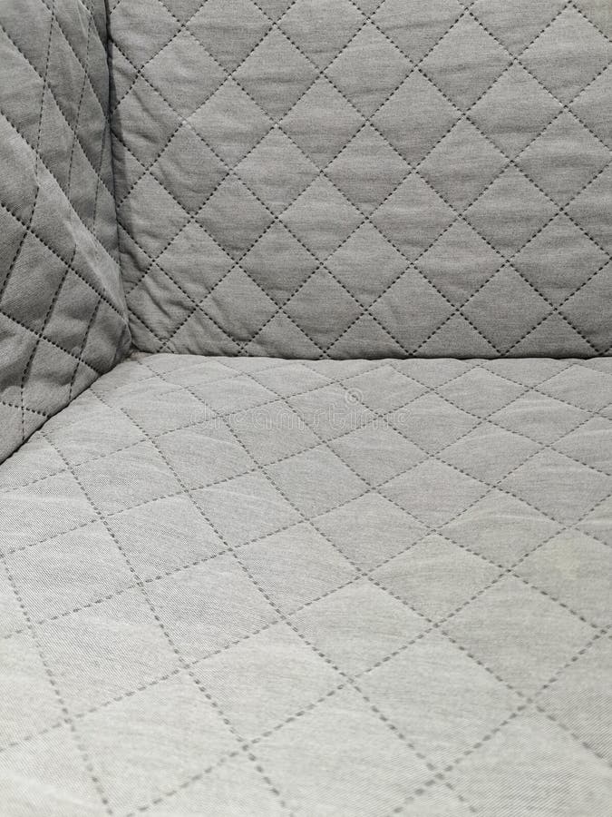 Grey Quilted Corner Background Selective Focus Stock Image - Image of ...