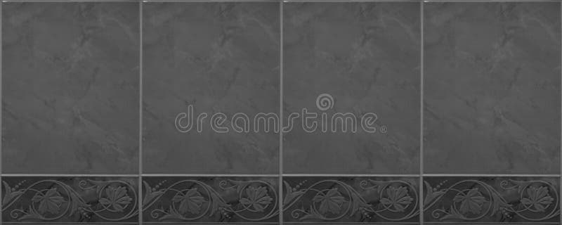 Grey Rectangle Ceramic and Bordure Tile Seamless, Can Be Used Indoors ...