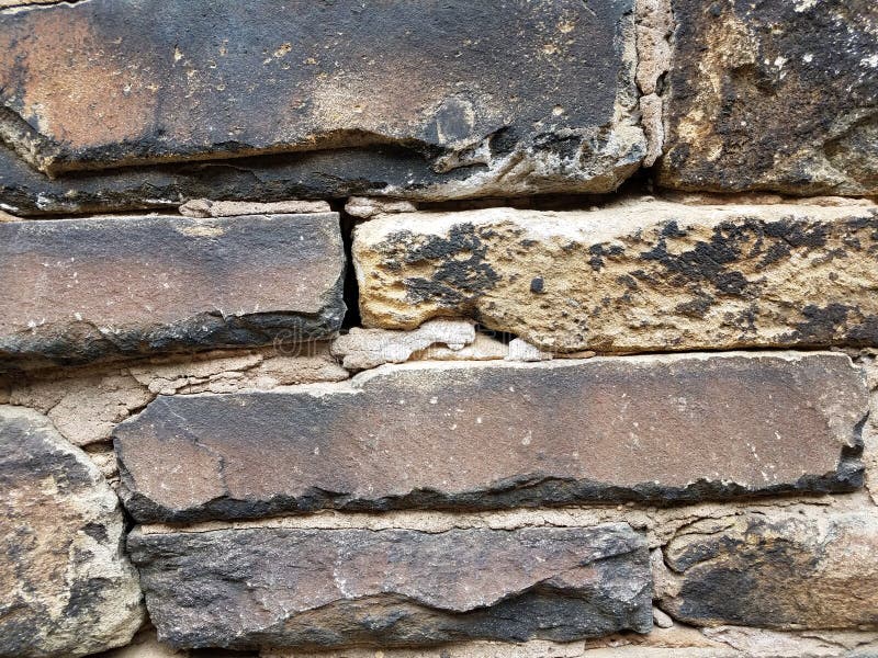 Grey Rectangular Stone or Rock and Cement Wall Stock Image - Image of ...