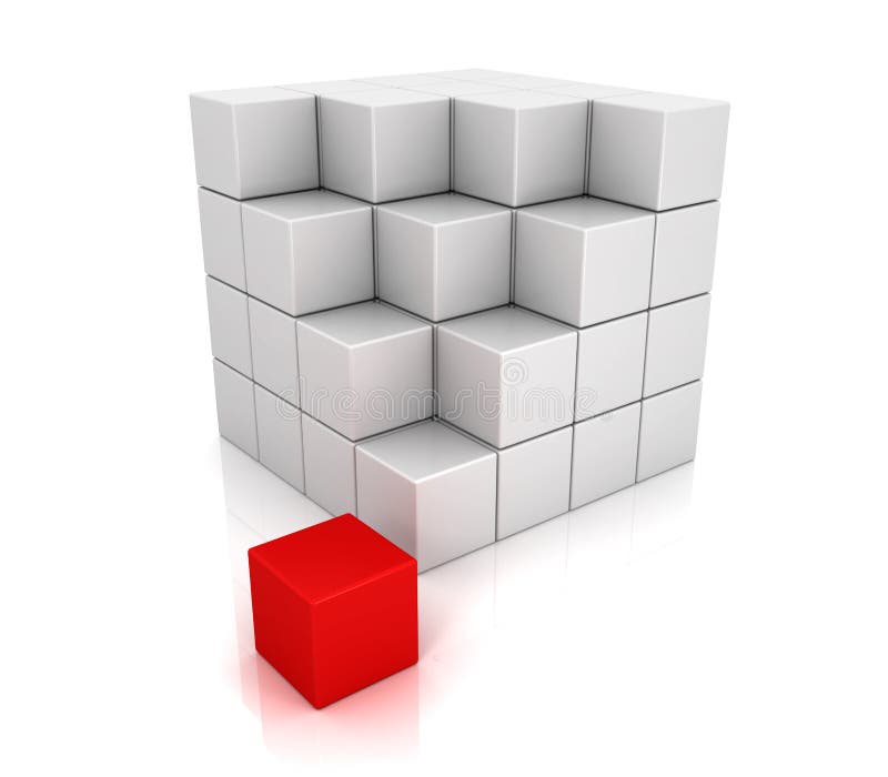 Grey and red block stock illustration. Illustration of clean - 16673761