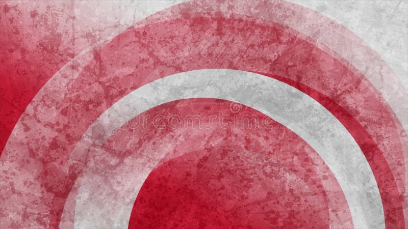 Grey and Red Circular Stripes Abstract Motion Background with Grunge ...