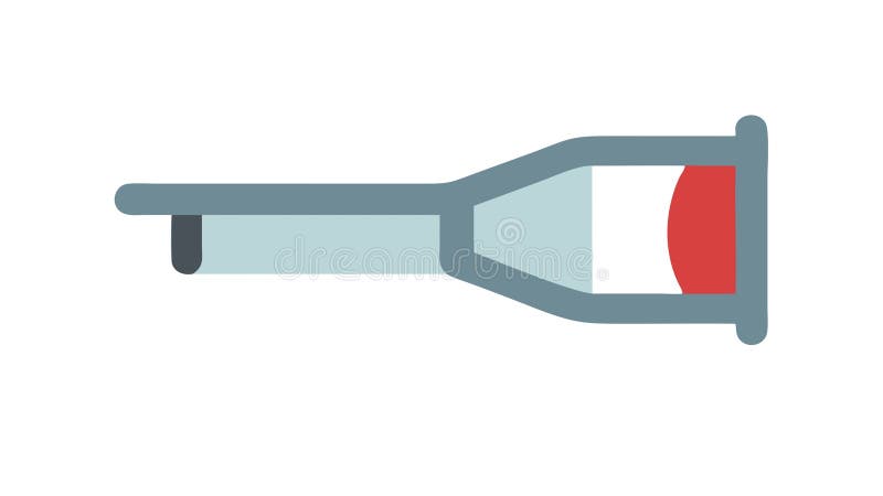 Grey and Red Flashlight or Torch Icon, Providing Portable Light ...